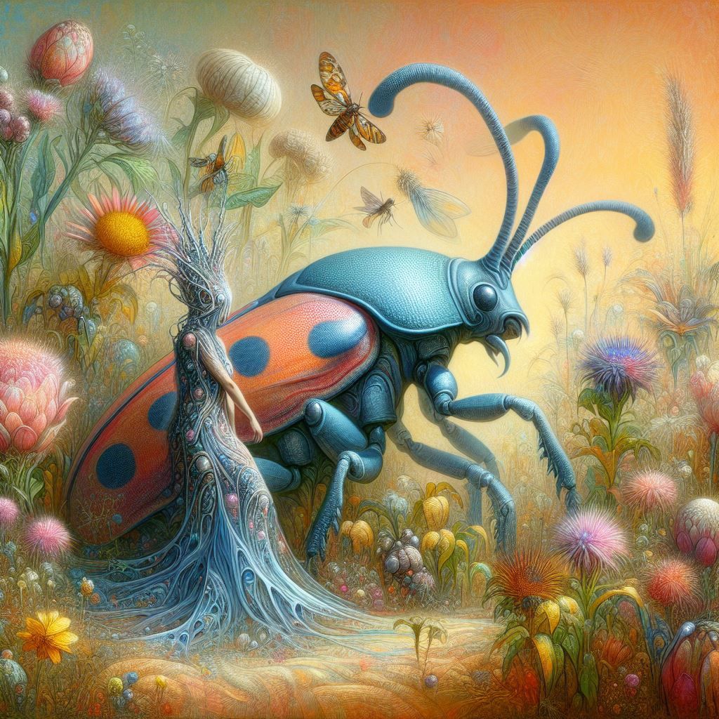 Woman as bug - AI Generated Artwork - NightCafe Creator