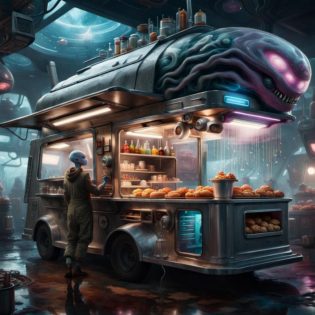 Alien food - AI Generated Artwork - NightCafe Creator