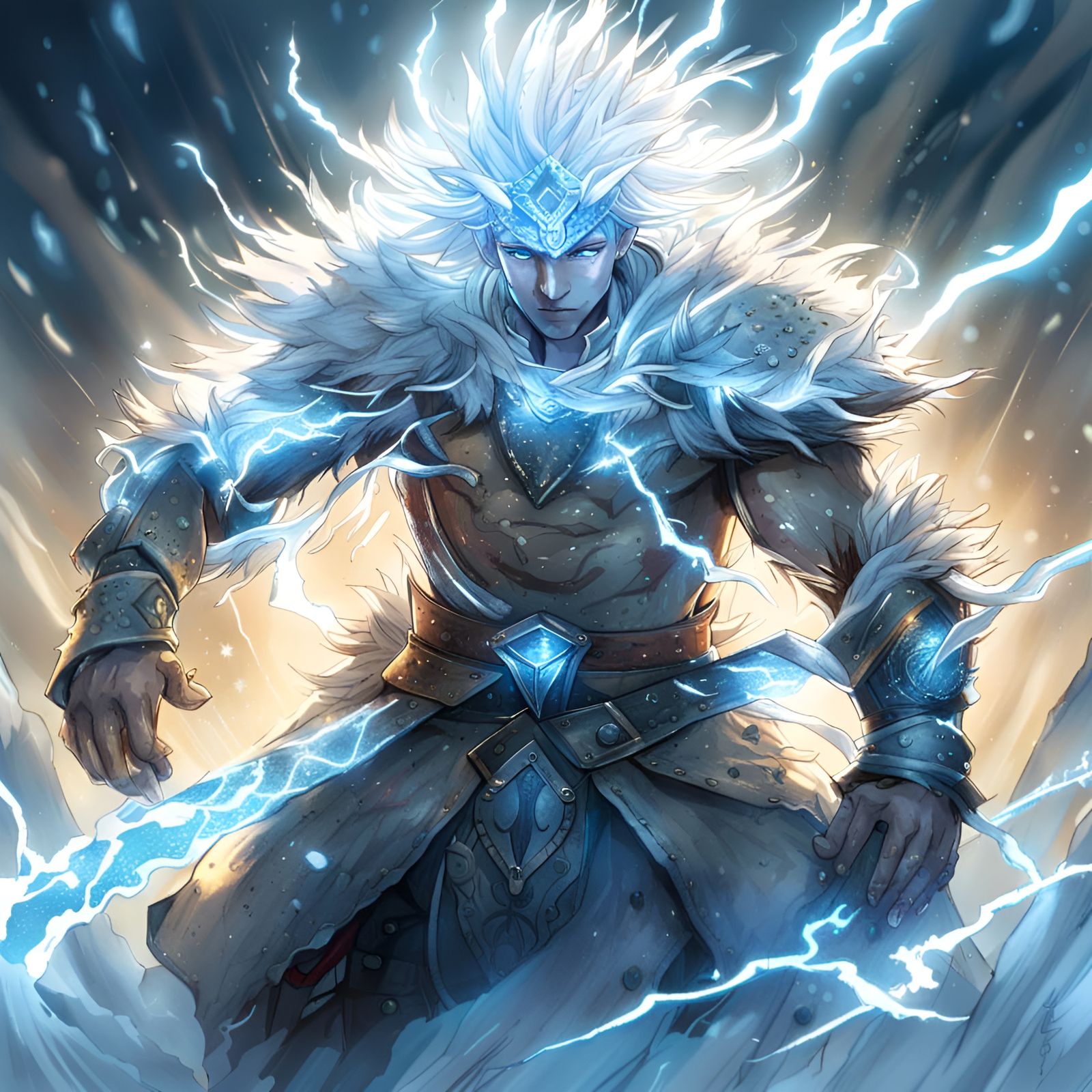 Frozen Thunder Collection: 3 - AI Generated Artwork - NightCafe Creator