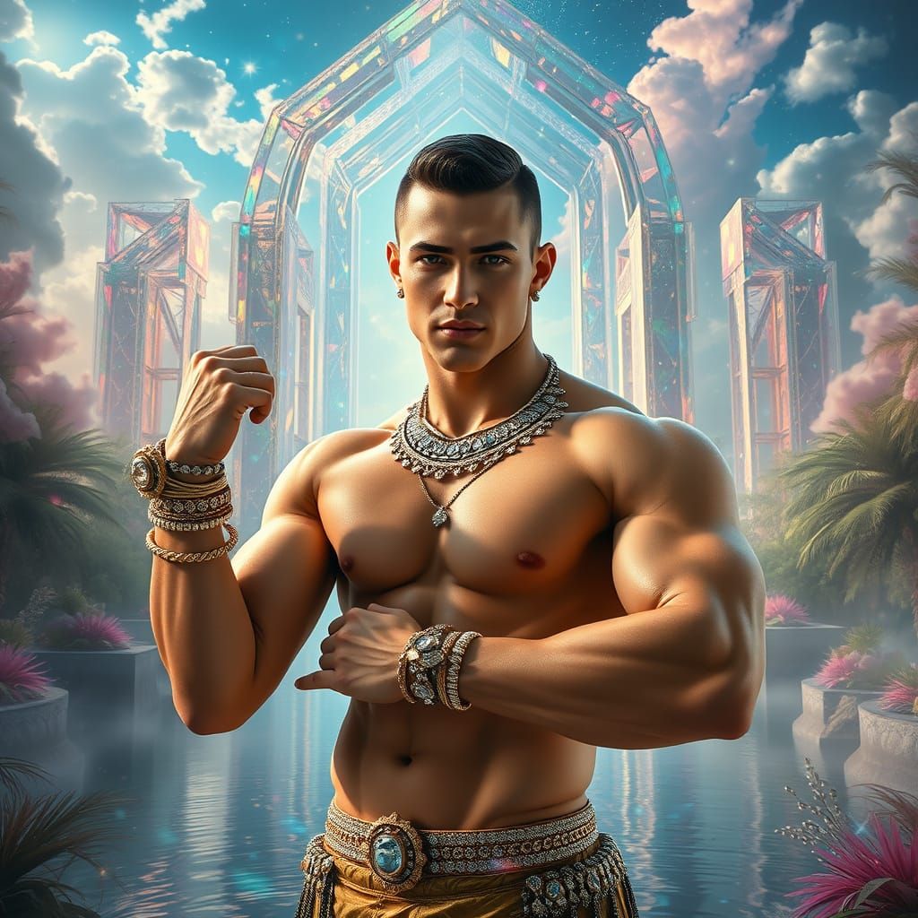 Hyperreal beautiful Handsome 24 year-old pale arab short hair chav guy ...