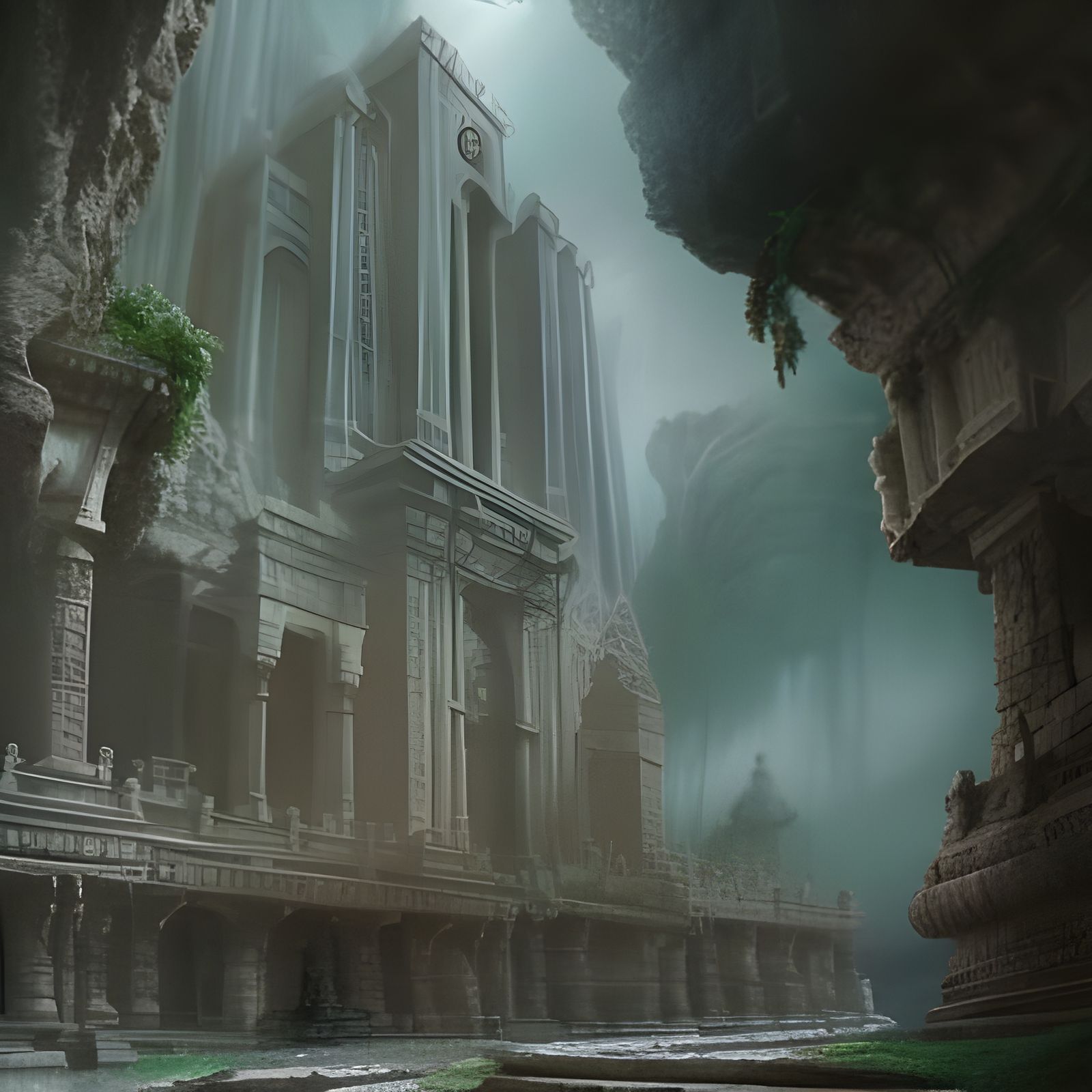 ancient hidden city, Epic cinematic brilliant stunning intricate ...