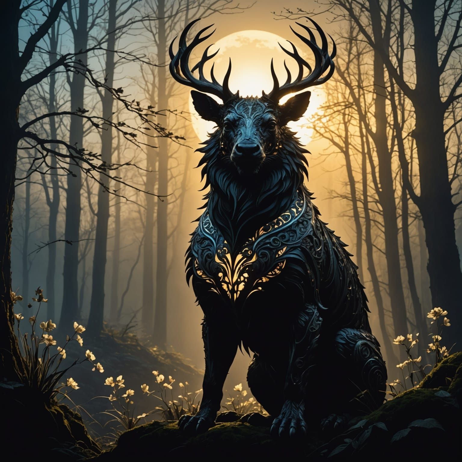 Creature of the shadow - AI Generated Artwork - NightCafe Creator