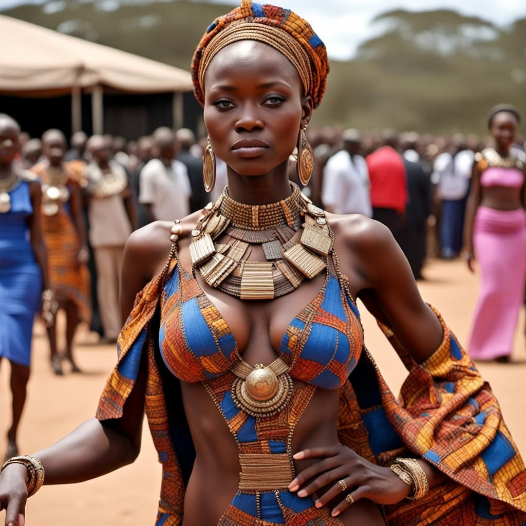 Beautiful Kenyan princess - AI Generated Artwork - NightCafe Creator