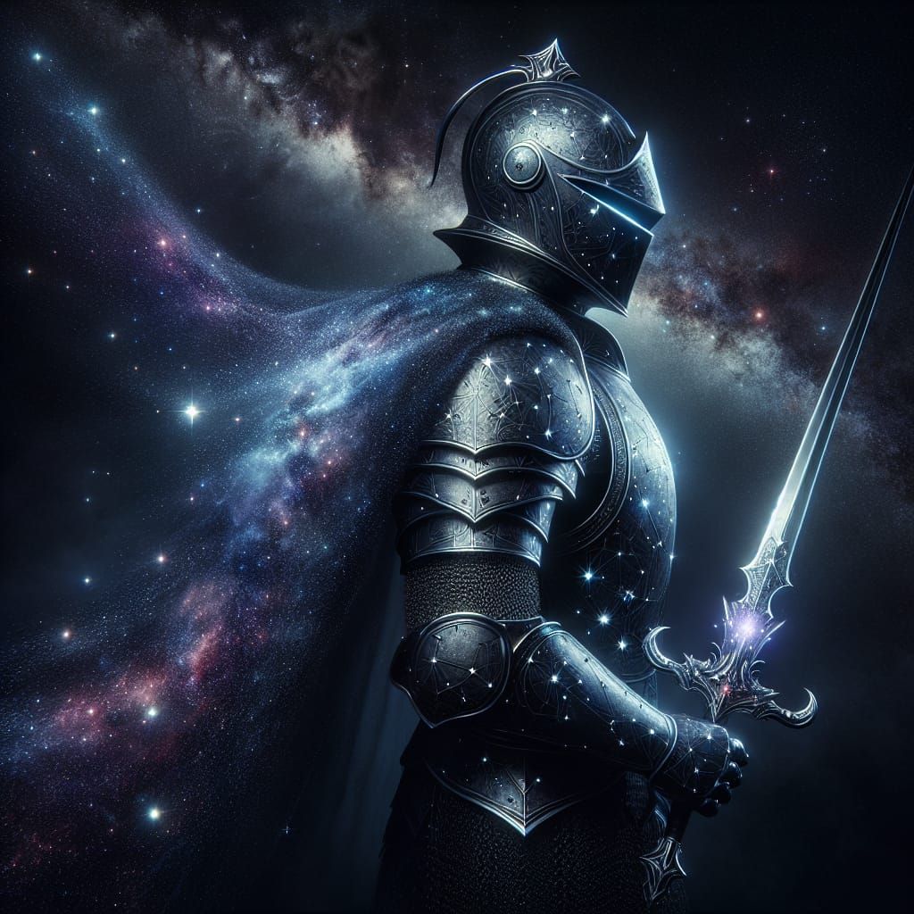 A Starry Knight - AI Generated Artwork - NightCafe Creator
