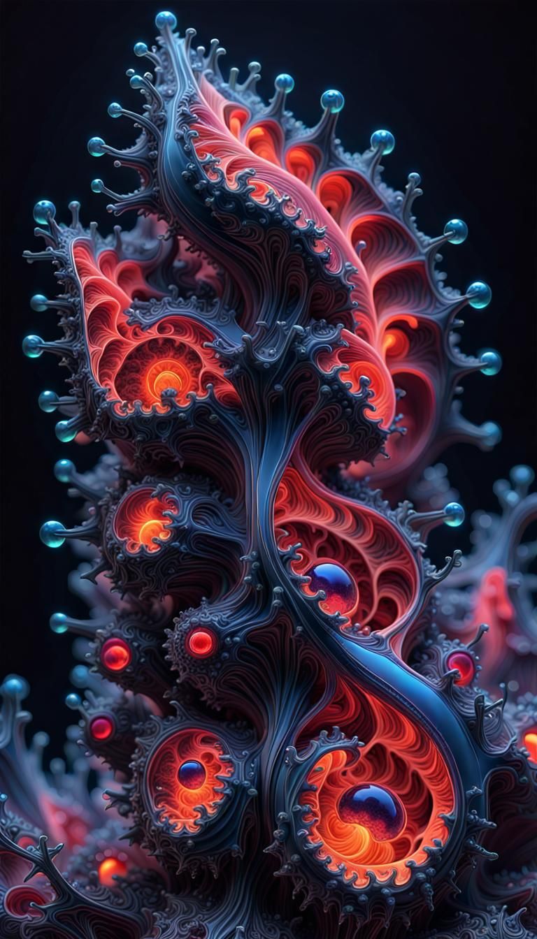 Beautiful Fractals - 10 - AI Generated Artwork - NightCafe Creator