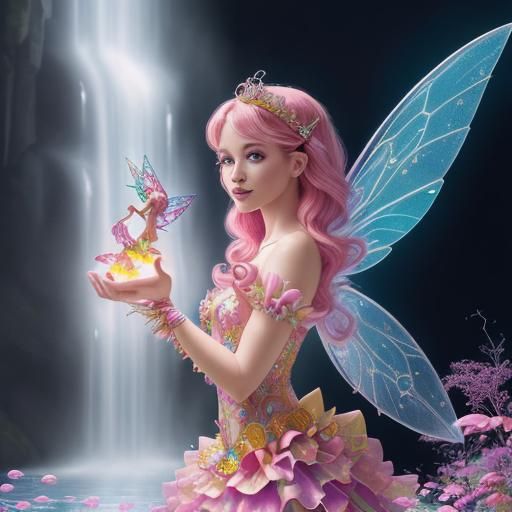 Amazingly Stunningly Beautiful colorful fancy fantasy fairy with ...