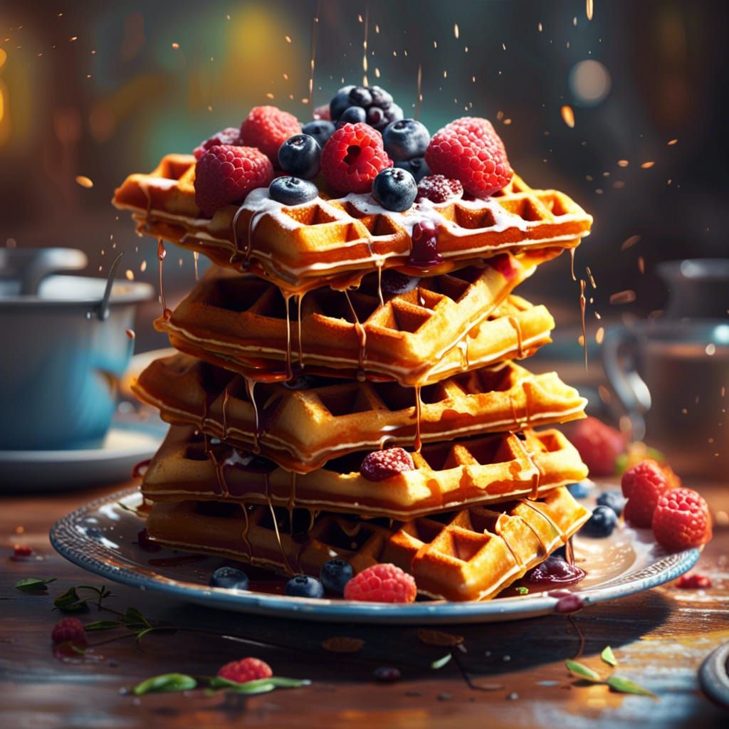 waffles - AI Generated Artwork - NightCafe Creator