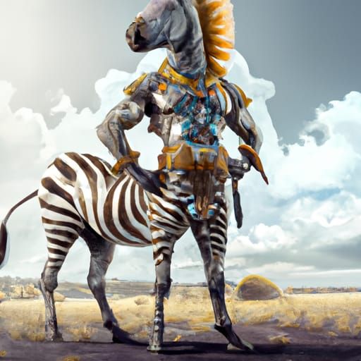 zebra centaur - AI Generated Artwork - NightCafe Creator