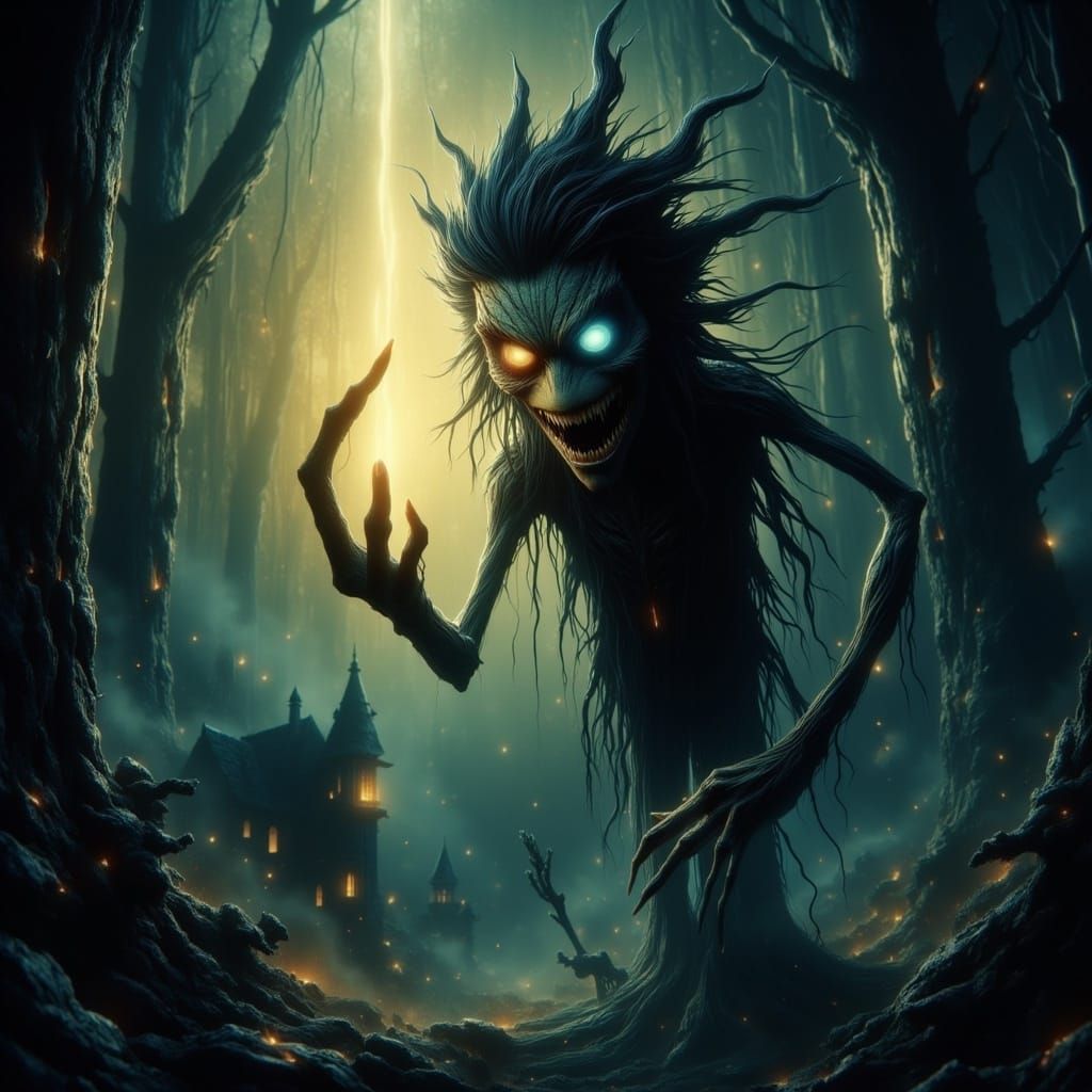 Personification of Darkness.. touching morning's first sunrays