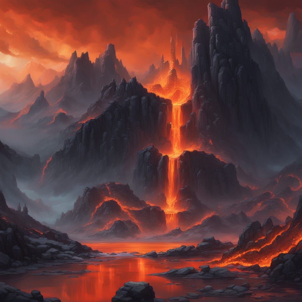 Hell has waterfalls - Infernal Majesty: Dark Waterfalls of t...