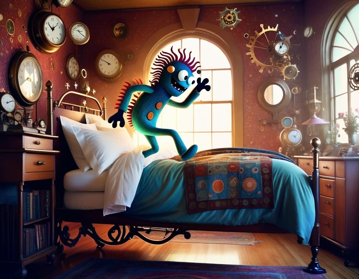 little monster morning - AI Generated Artwork - NightCafe Creator