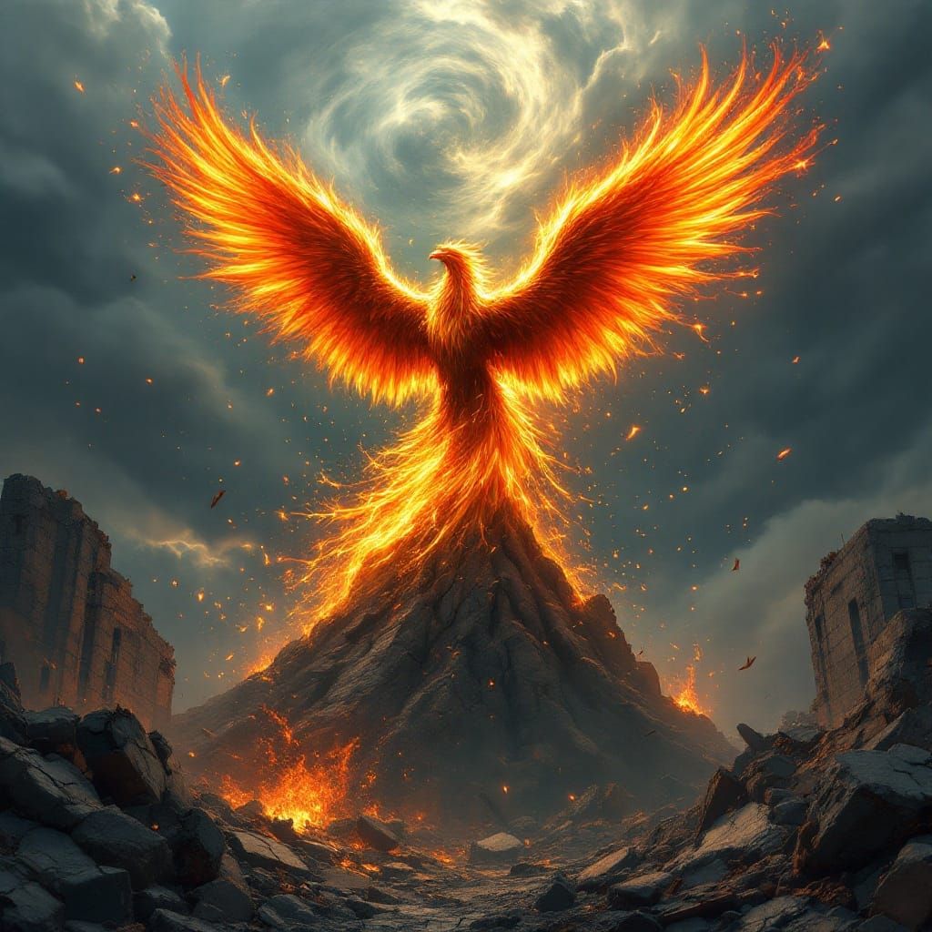 Phoenix Rising: The Rebirth from Ashes and Fire