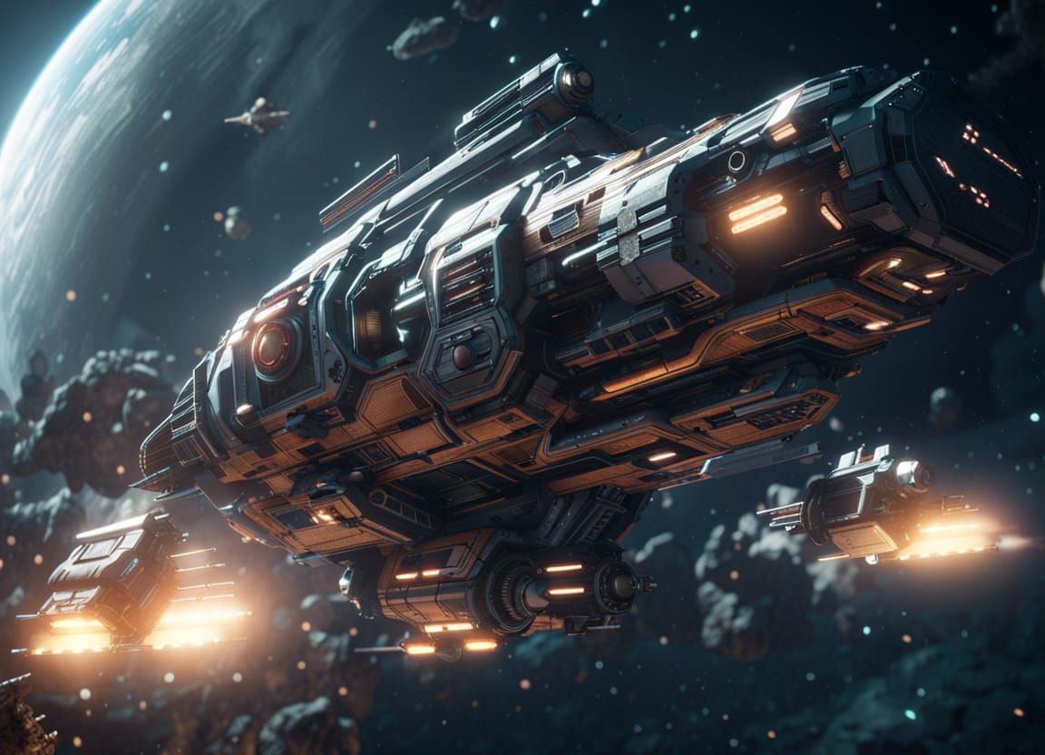 Spaceship - AI Generated Artwork - NightCafe Creator