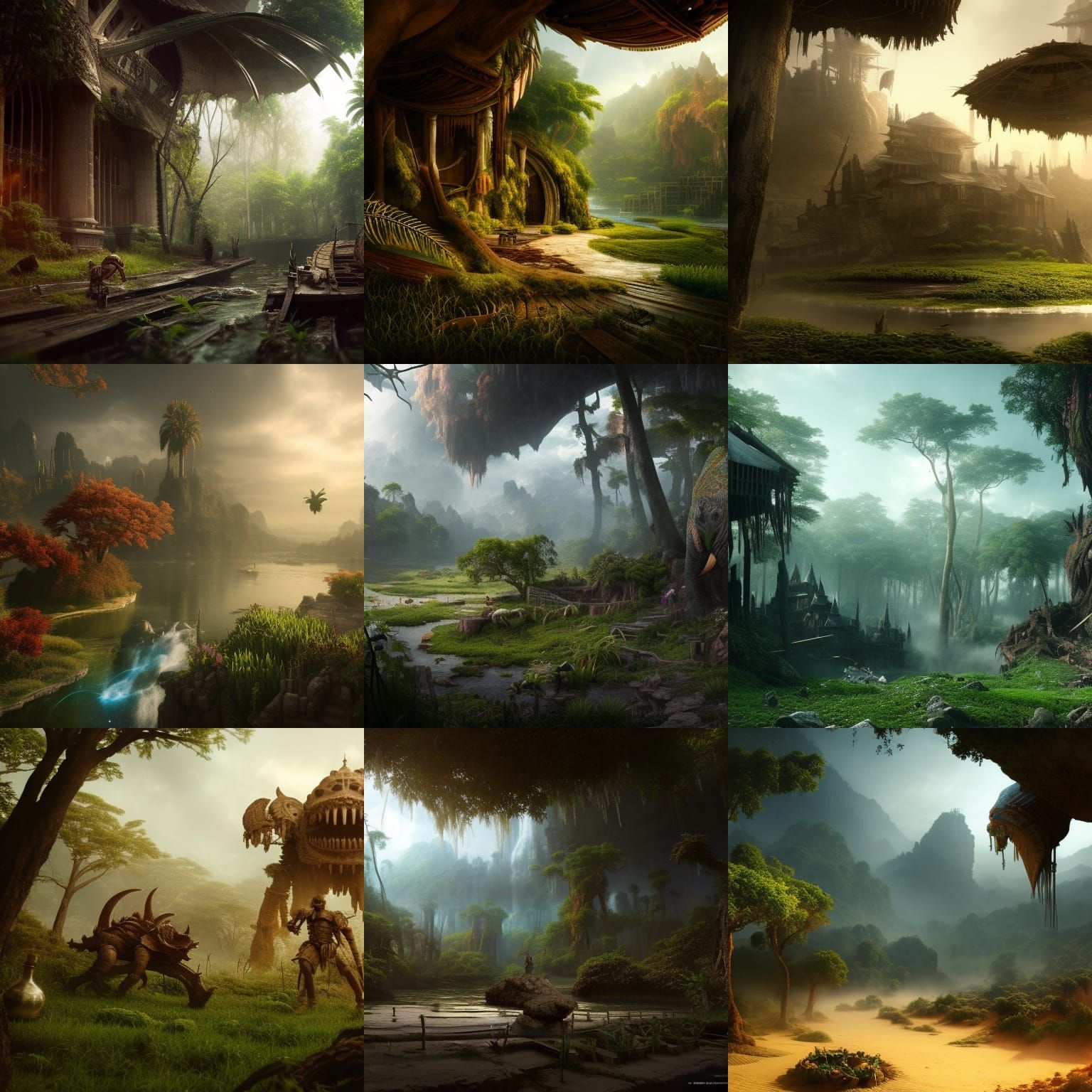 zangbeto 3D Game Cinematic Feel, Epic 3D Videogame Graphics ...