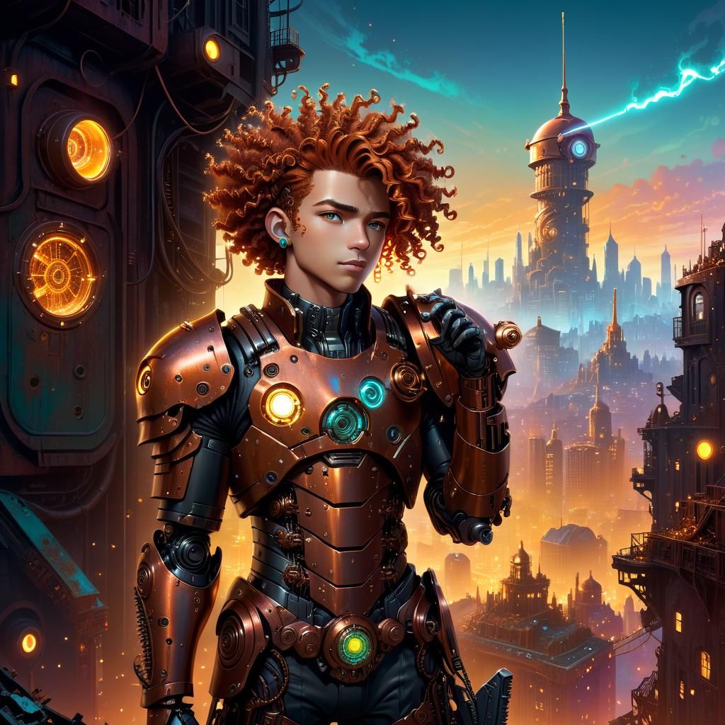 Rusty the cyborg - AI Generated Artwork - NightCafe Creator