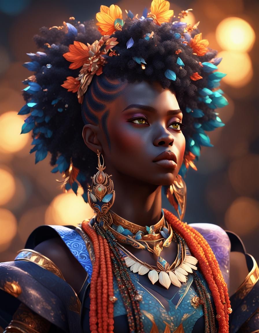 black Saiyan woman - black Saiyan woman