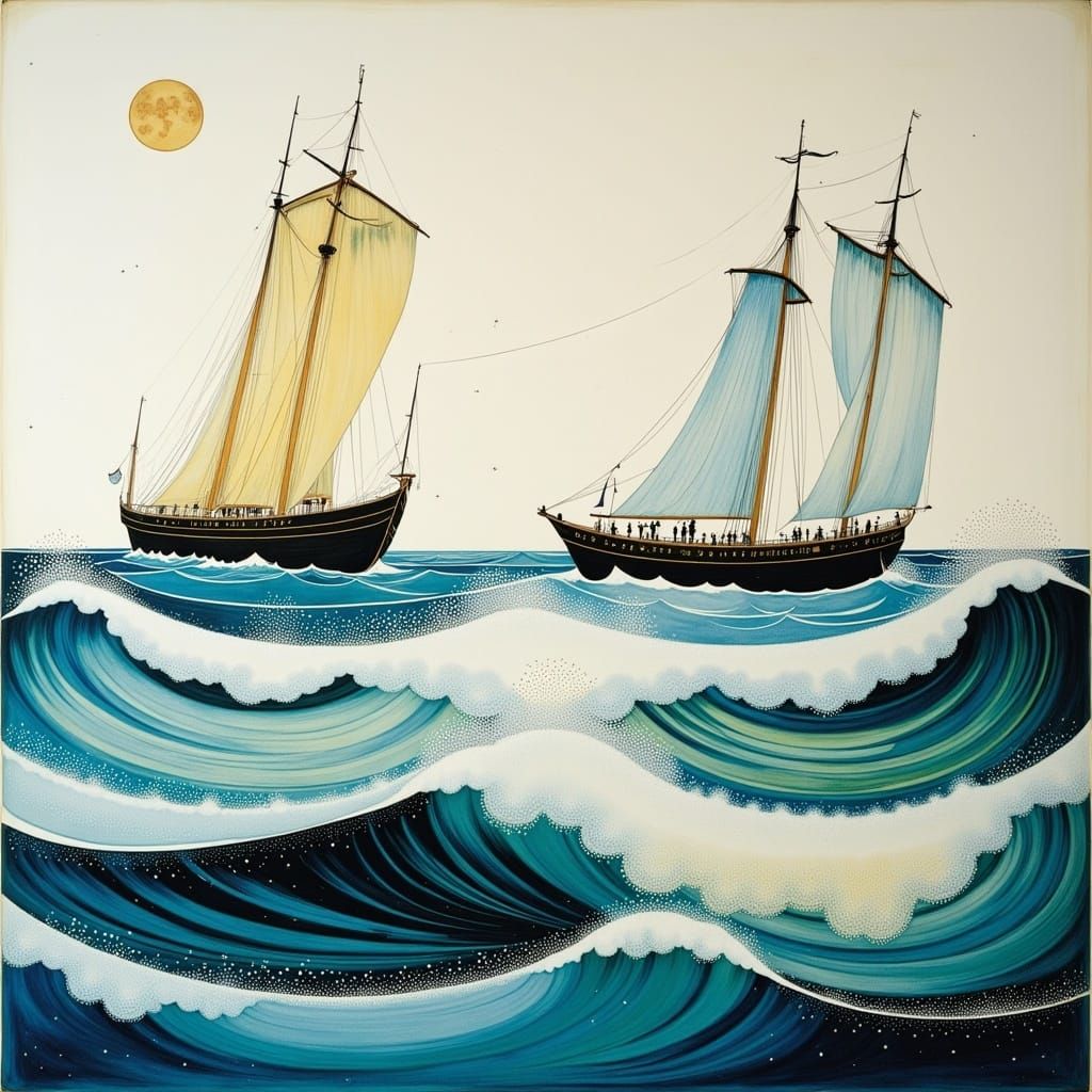 lora Tina 💙bateaux en mer