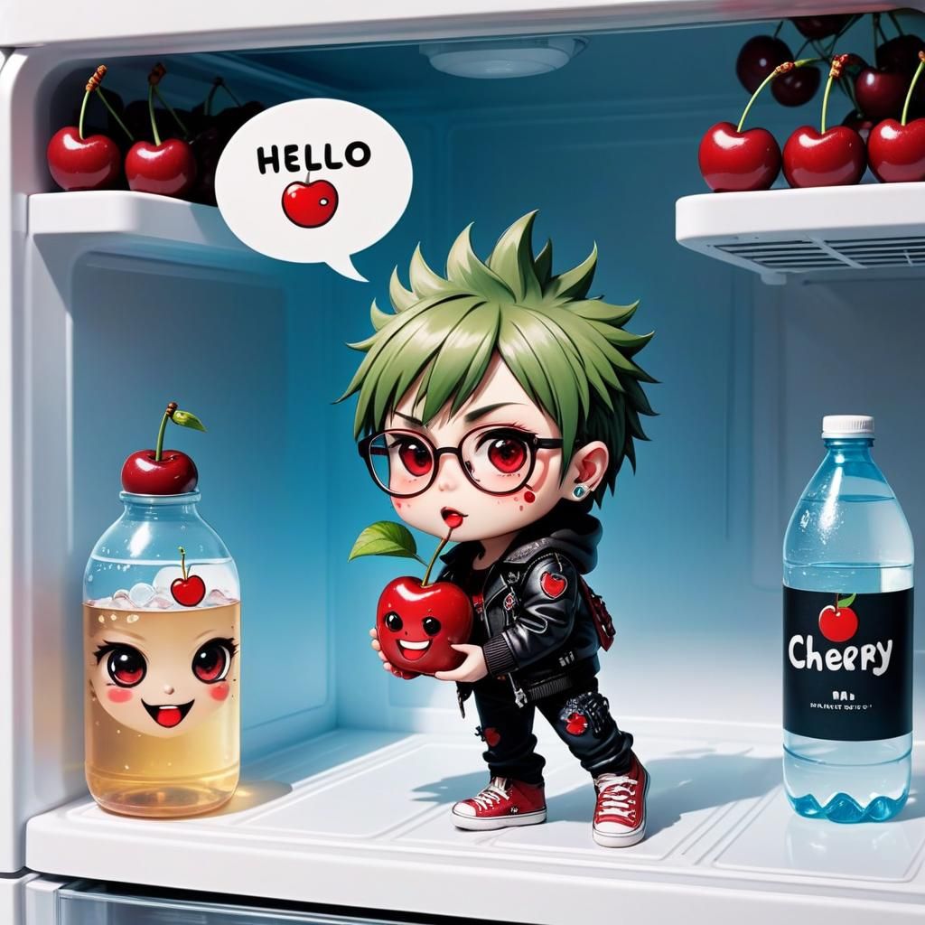 Cherries ( Hello Cherry, I'm saving you ) - AI Generated Artwork ...