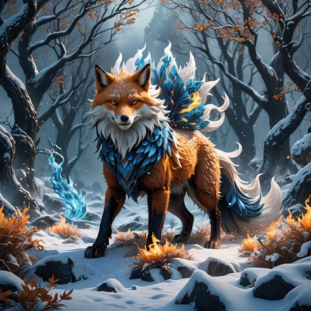 Magical Fox - AI Generated Artwork - NightCafe Creator