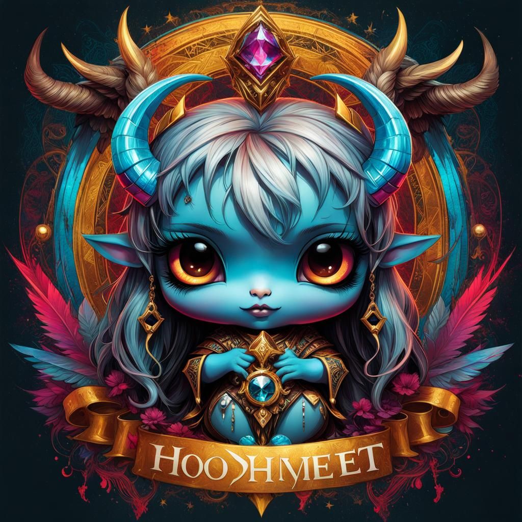 Baphomet Chibi - AI Generated Artwork - NightCafe Creator