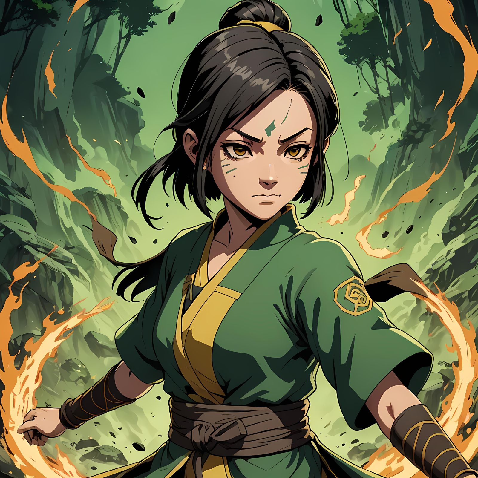 Earthbender but in a different style - AI Generated Artwork - NightCafe Creator