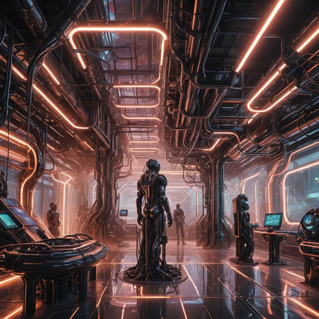 Catacombs Tech - trance - AI Generated Artwork - NightCafe Creator