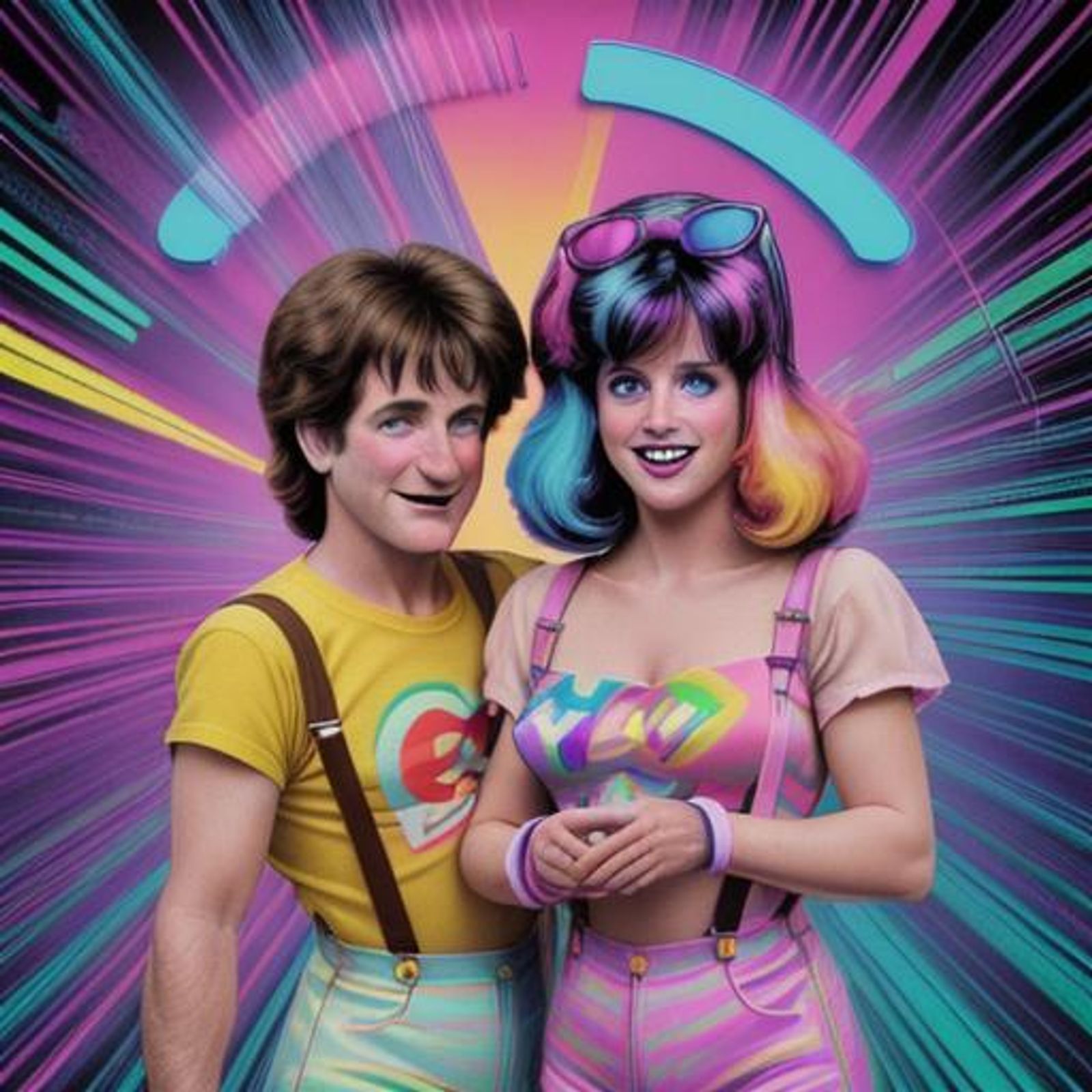 Mork and Mindy - AI Generated Artwork - NightCafe Creator