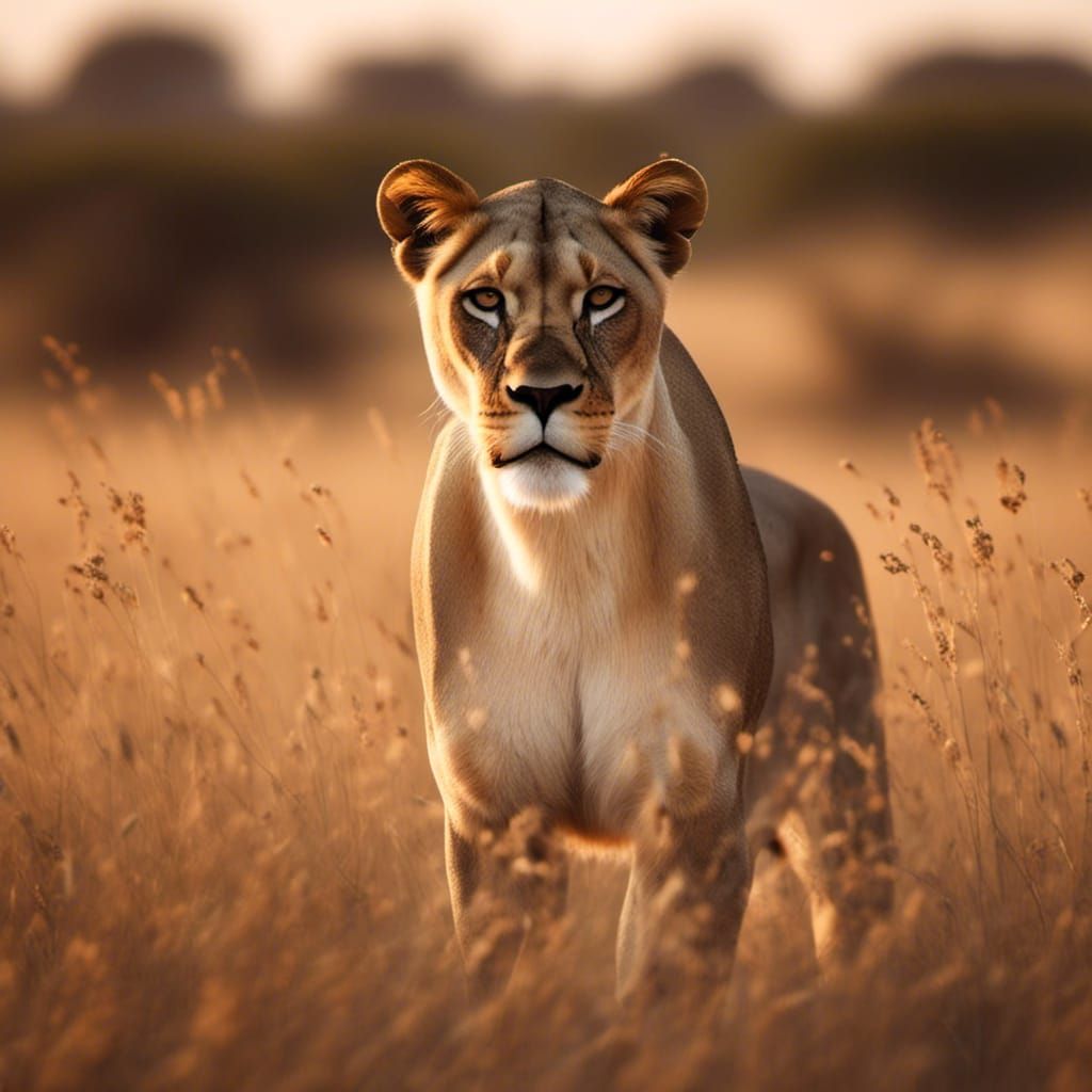 The Lioness - AI Generated Artwork - NightCafe Creator