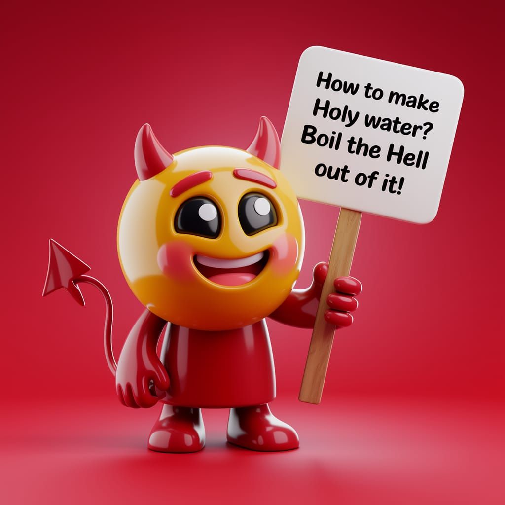 How to make holy water? Boil the hell out of it!