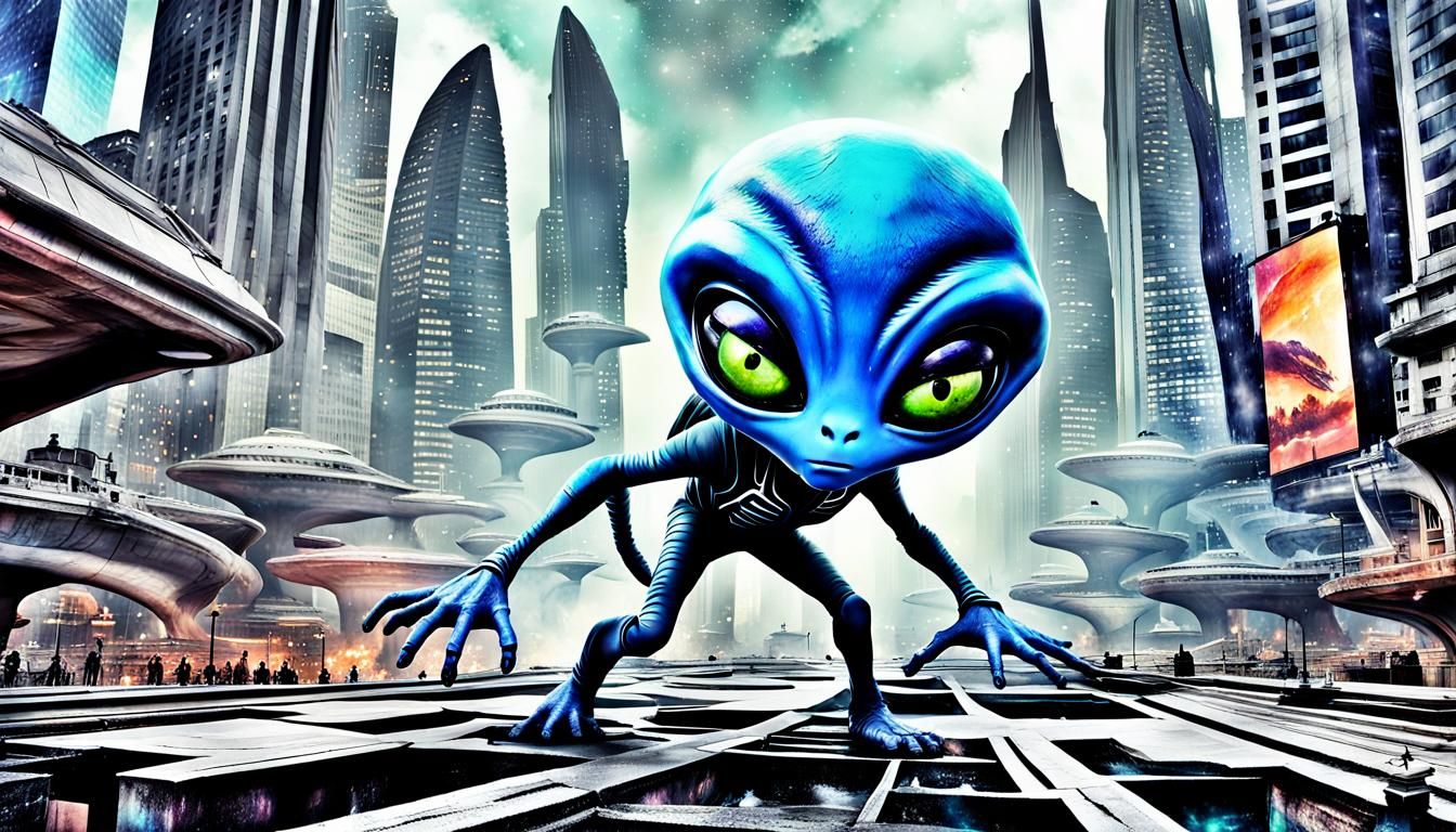 🌏👽 ALIEN TAKEOVER THE PLANET EARTH 👽🌏 - AI Generated Artwork ...