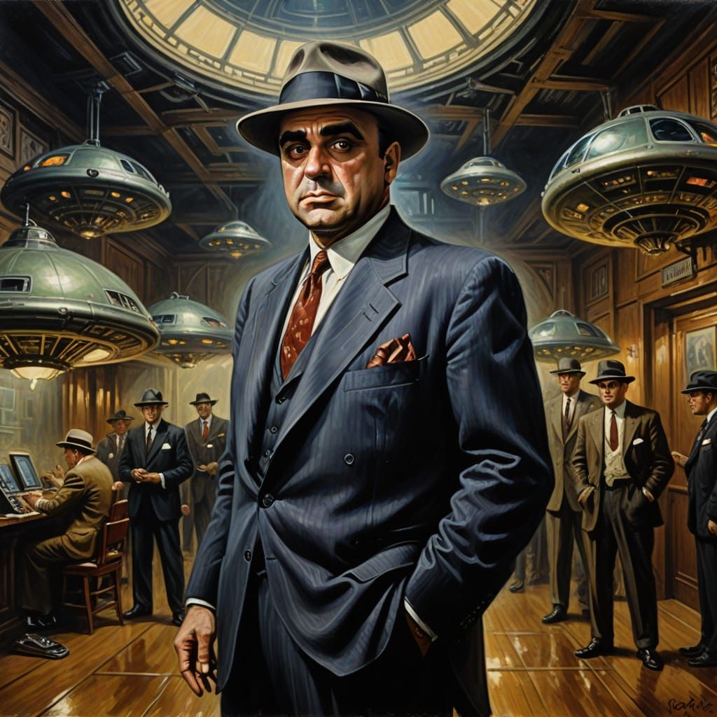al capone alien ufo - Organized Crime in Space: A Futuristi...