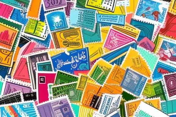 stamps III - AI Generated Artwork - NightCafe Creator