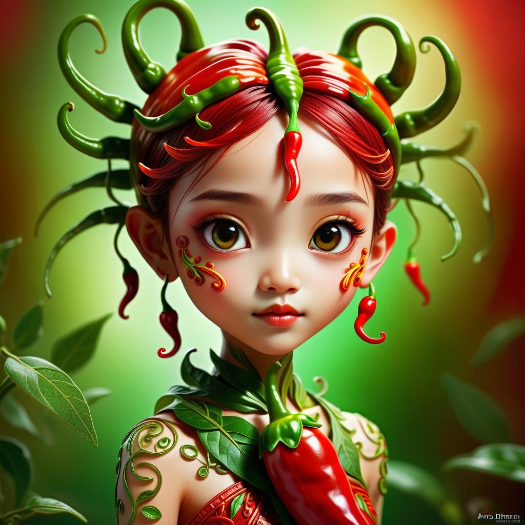 Chibi Chilli 🌶️ - AI Generated Artwork - NightCafe Creator