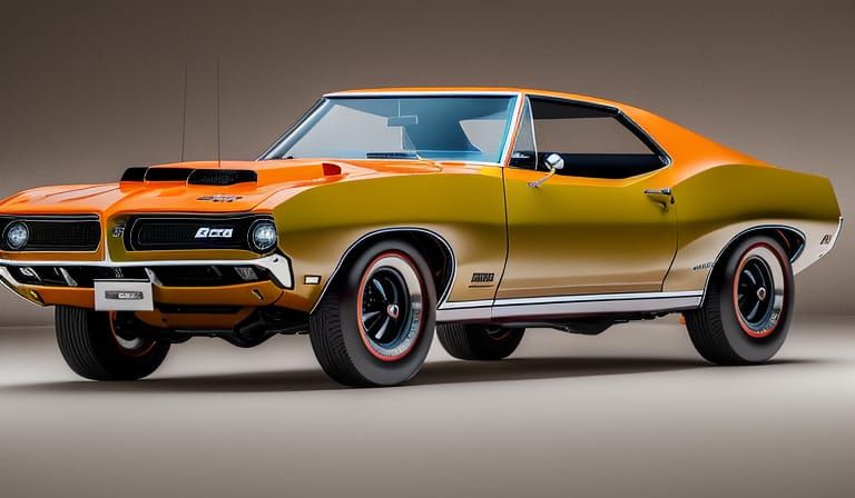1969 GTO "GOAT" SS. Classic American Muscle - AI Generated Artwork ...