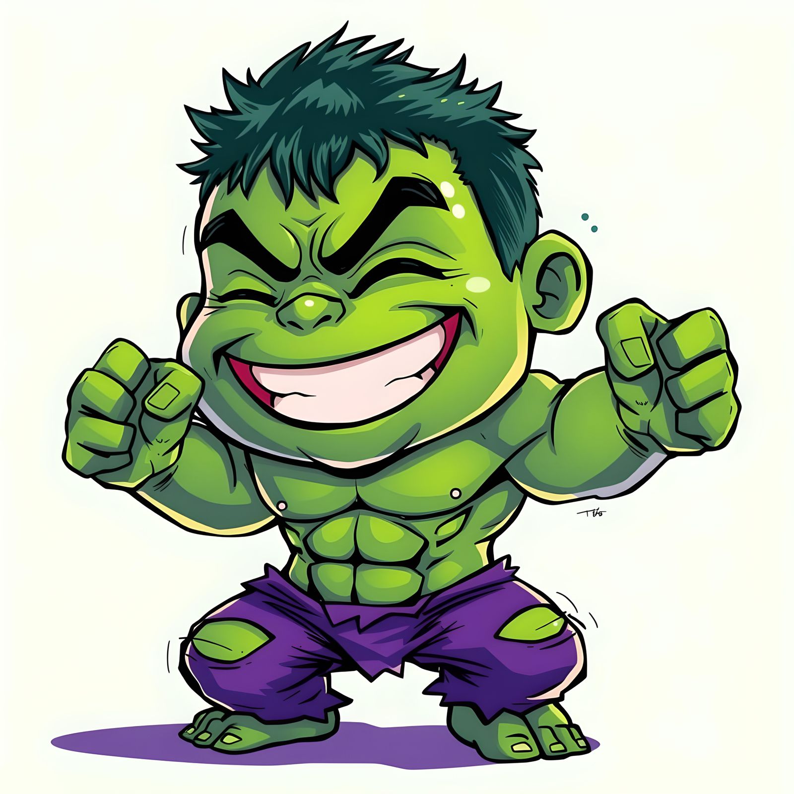 Chibi Hulk - AI Generated Artwork - NightCafe Creator