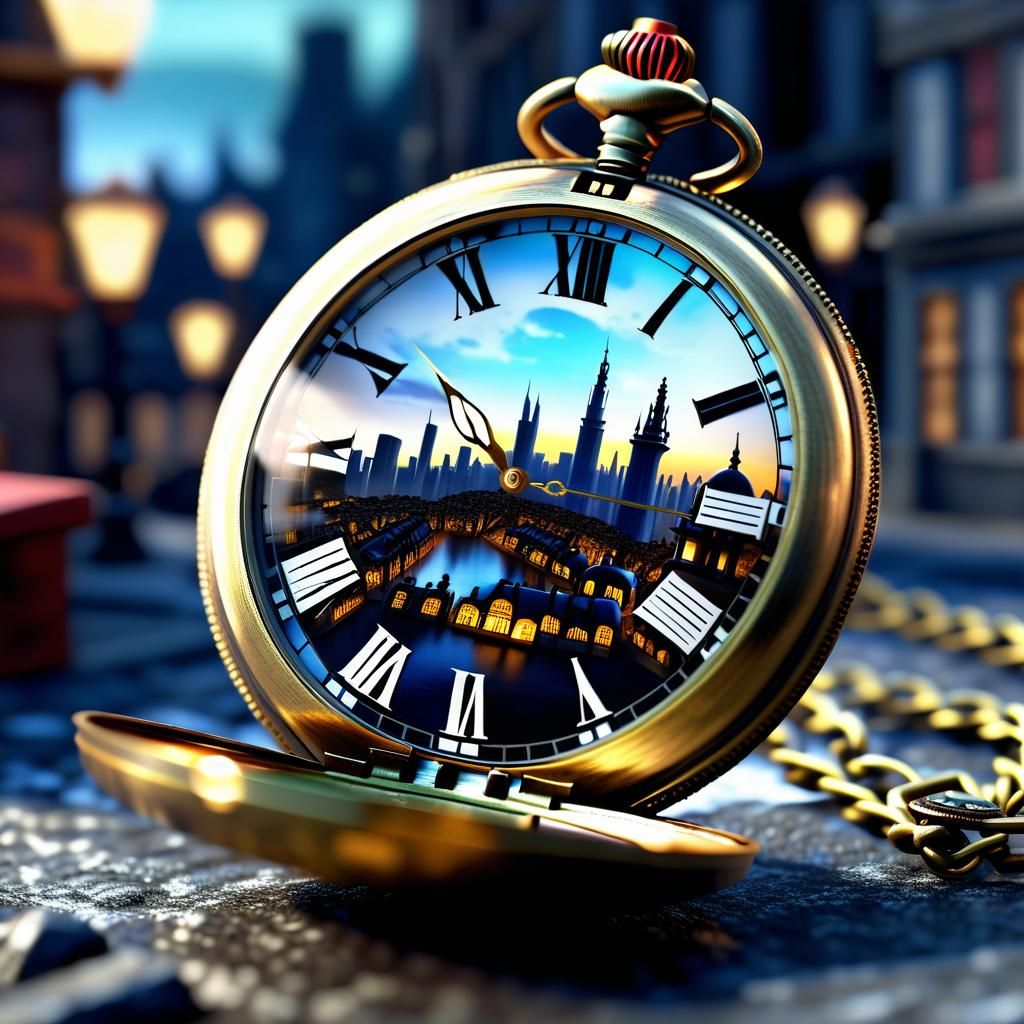 Pocket Watch Time Machine (Be Careful if You Find A) - AI Generated ...