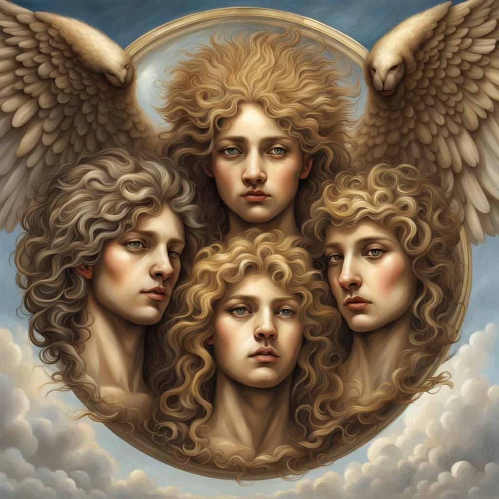 angels had four faces. The first was the face of angel, the second was ...