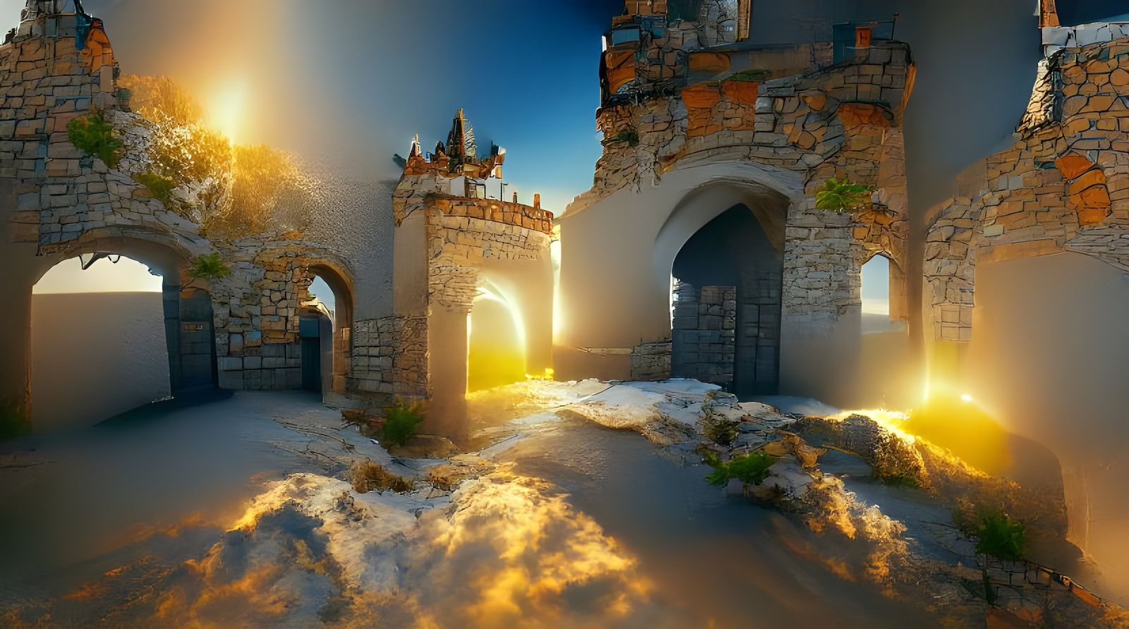 Castle Gates - AI Generated Artwork - NightCafe Creator