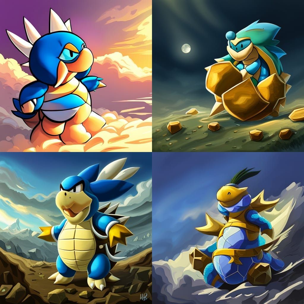 Blue koopa - AI Generated Artwork - NightCafe Creator