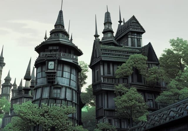 The Crow House - AI Generated Artwork - NightCafe Creator