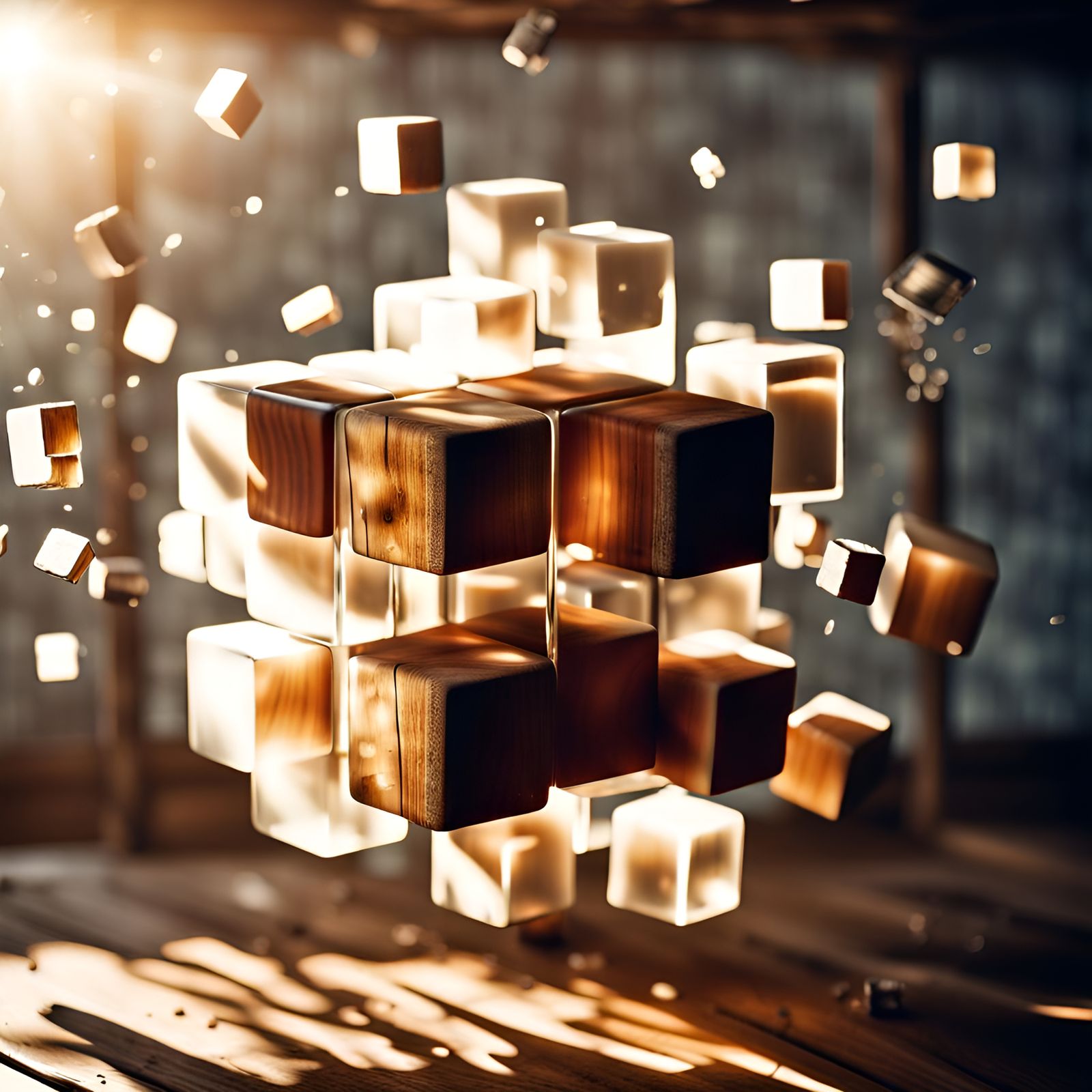 Cube pt.5, spatial perception - AI Generated Artwork - NightCafe Creator