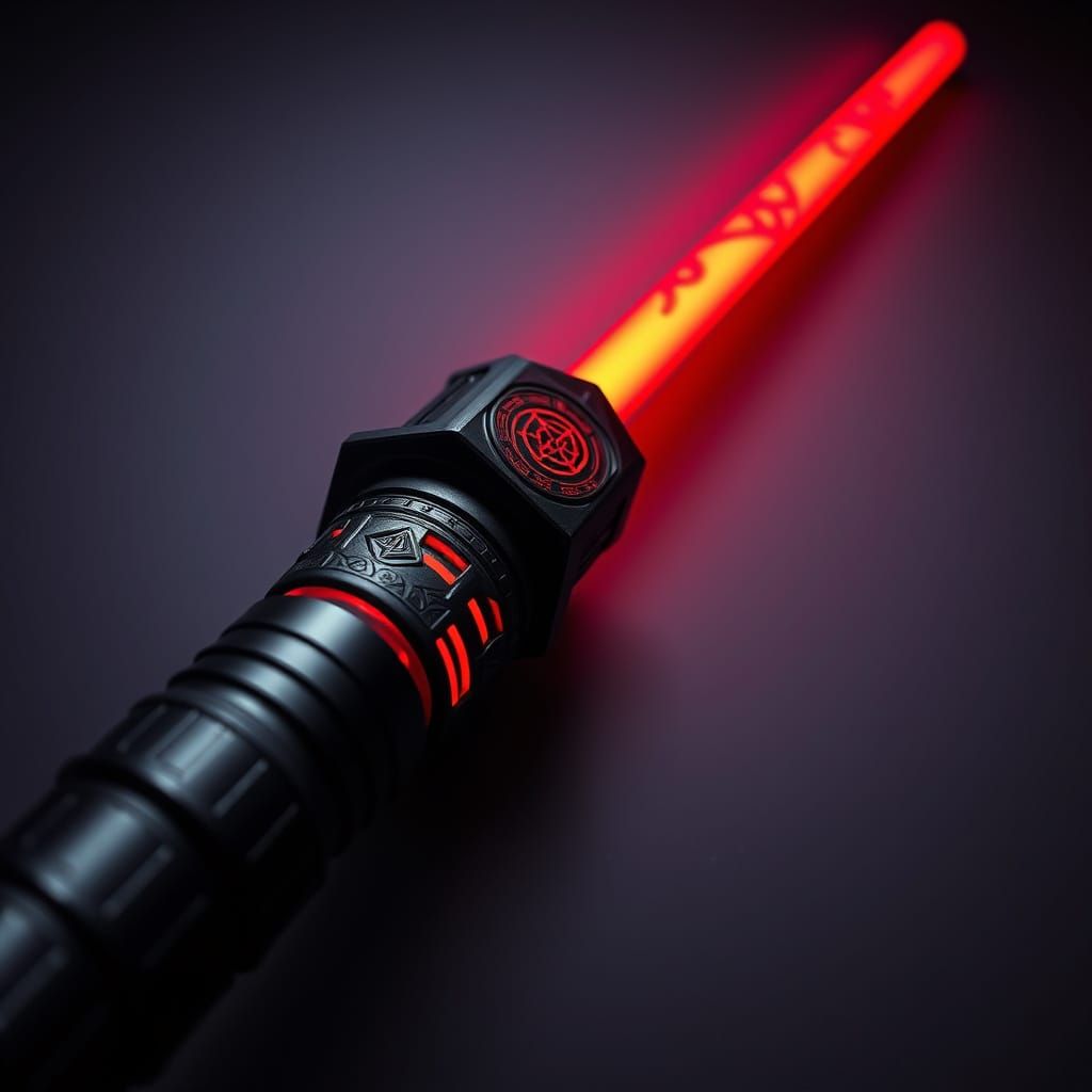Ancient Sith Lightsaber of Dark Authority - AI Art