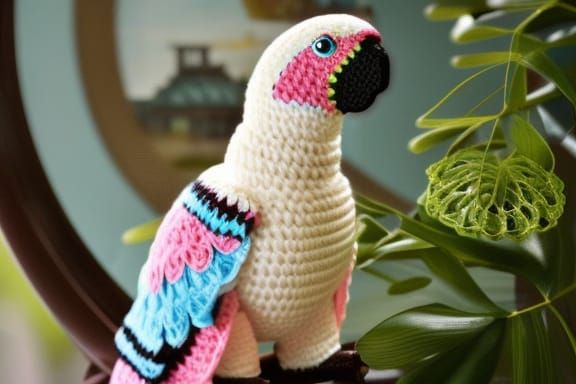 Barney Parrot Doll - AI Generated Artwork - NightCafe Creator