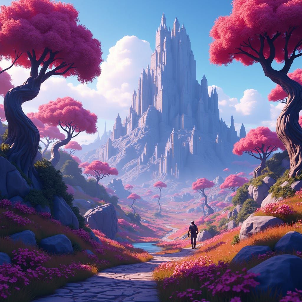 Fortnite Battle Royale - Epic Fantasy Fortnite Landscape in ...