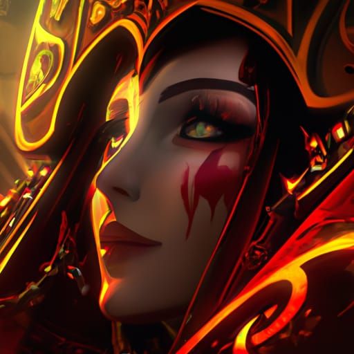 Blood queen head and shoulders portrait, 8k resolution concept art ...