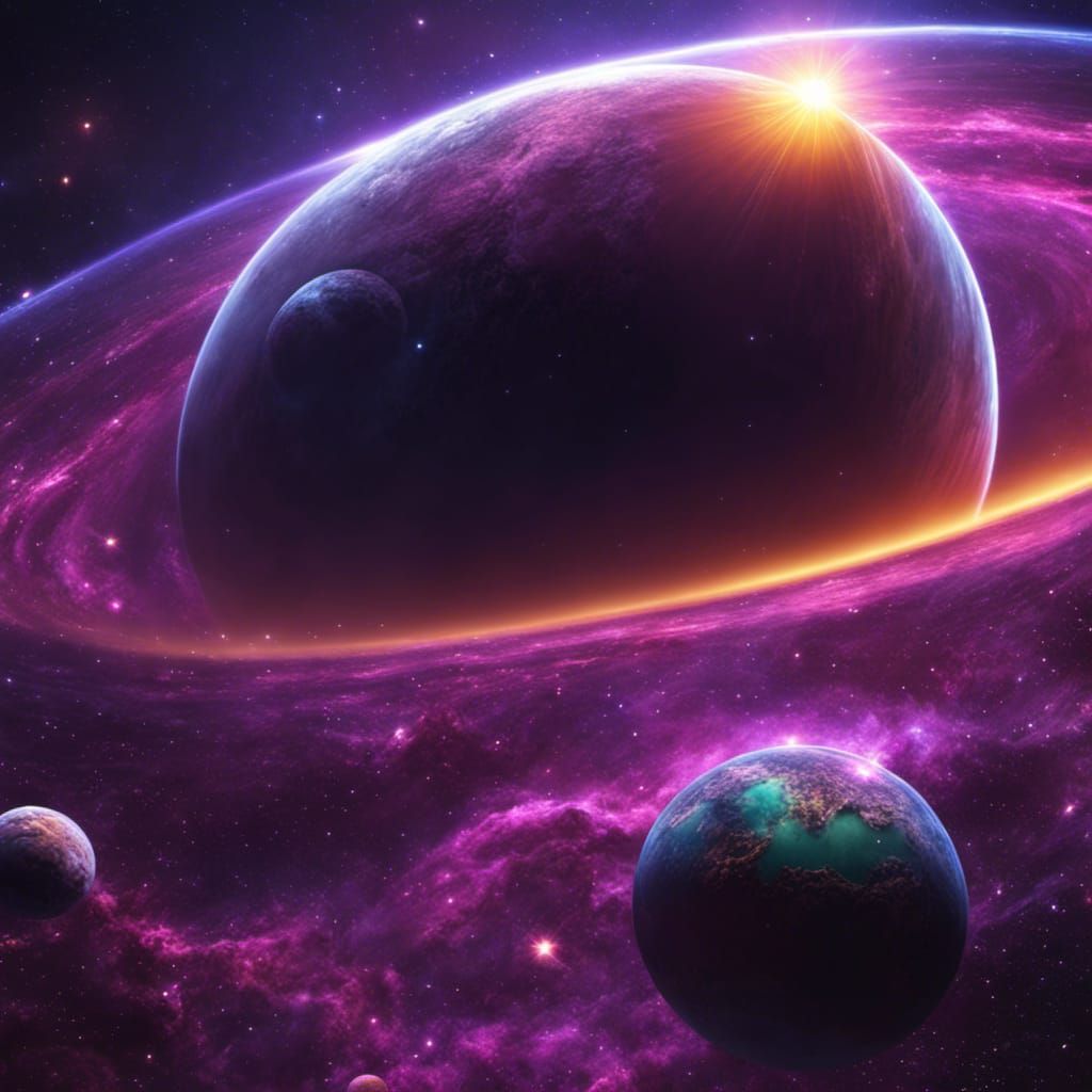 Deep space purple - AI Generated Artwork - NightCafe Creator