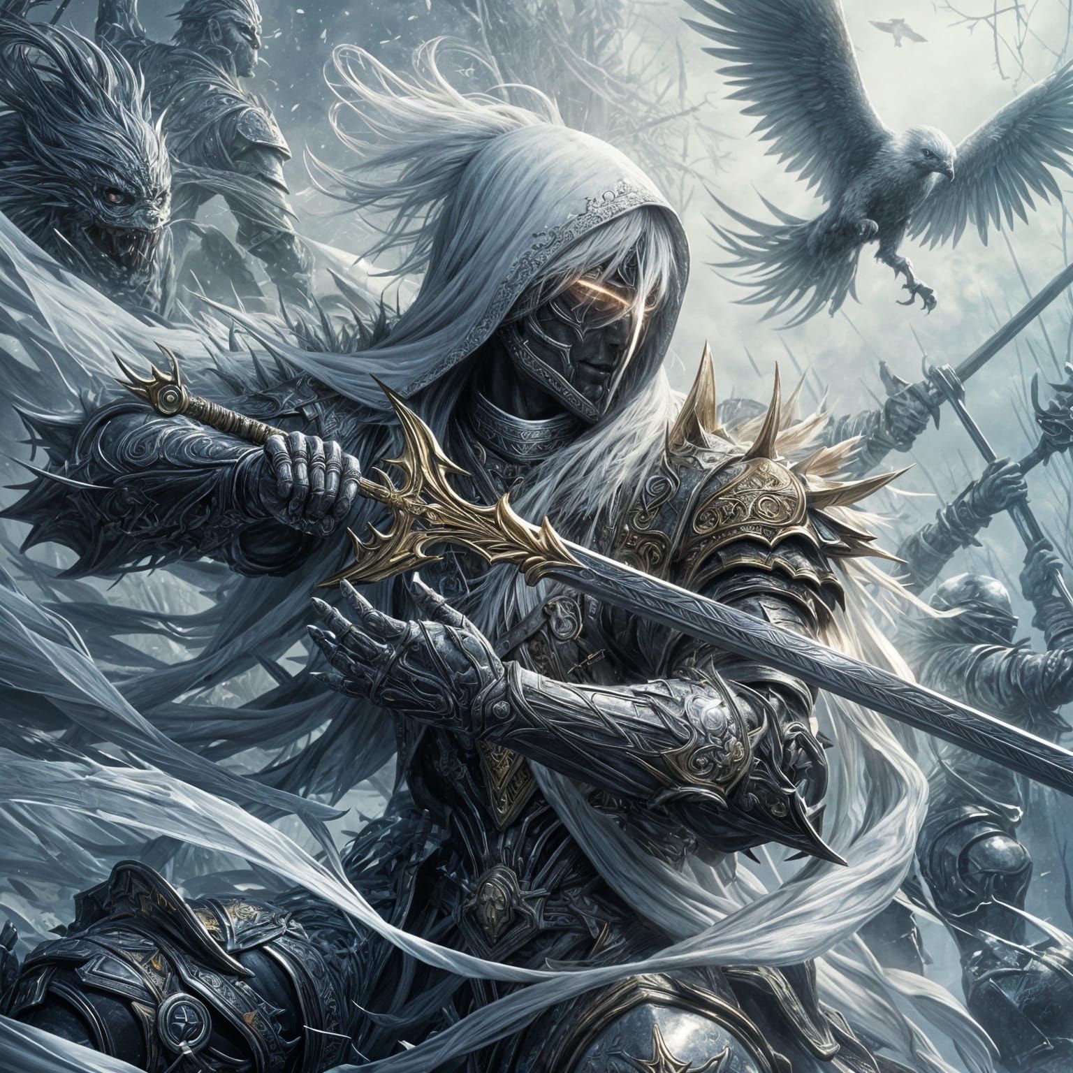 The Masked Swordsman - AI Generated Artwork - NightCafe Creator