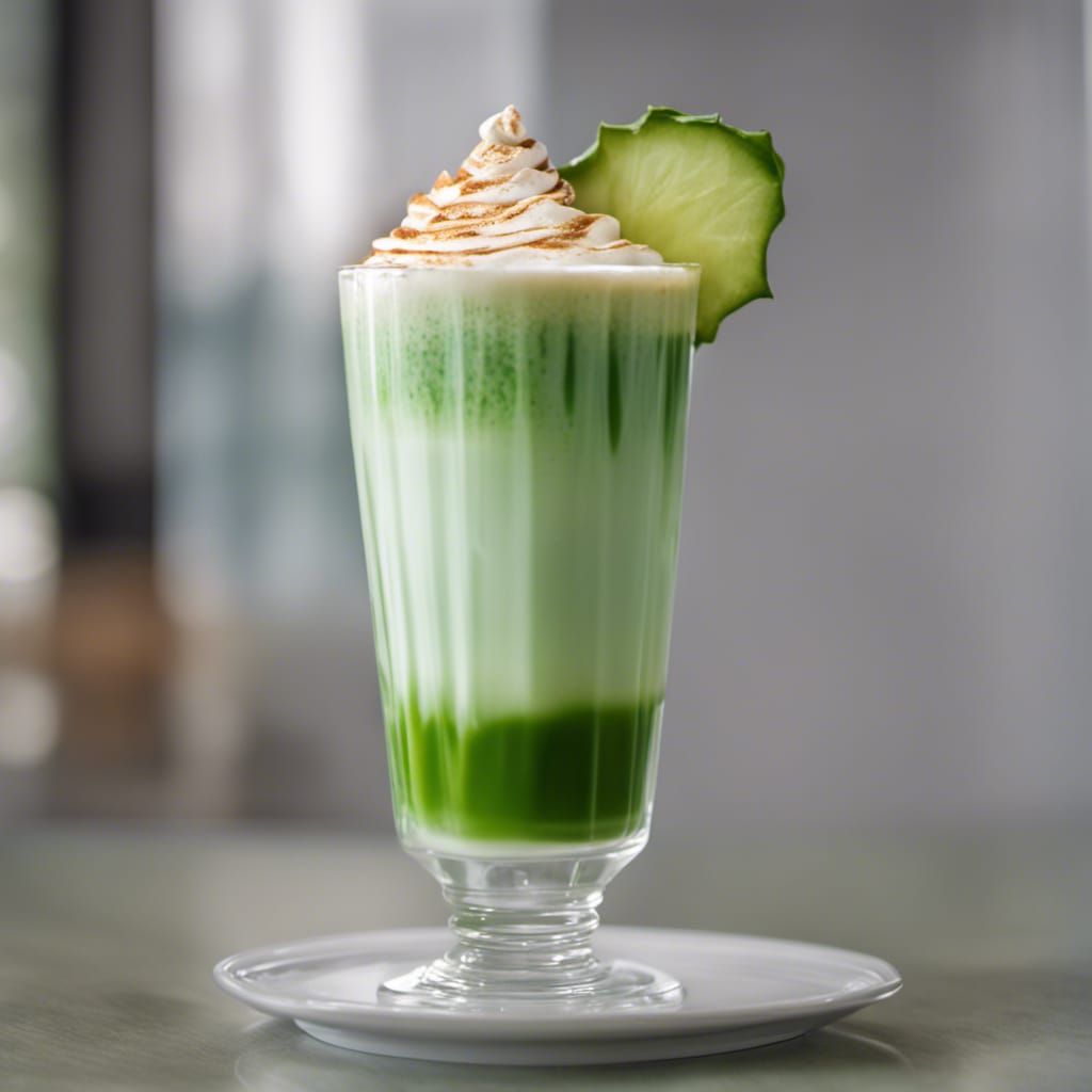 Pandan Latte - AI Generated Artwork - NightCafe Creator