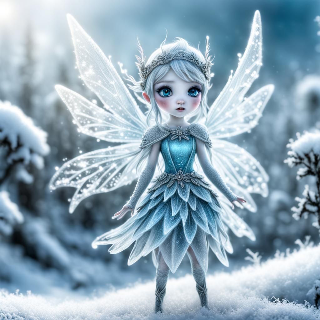 A cute little frost fairy who wields power that everyone is scared of ...