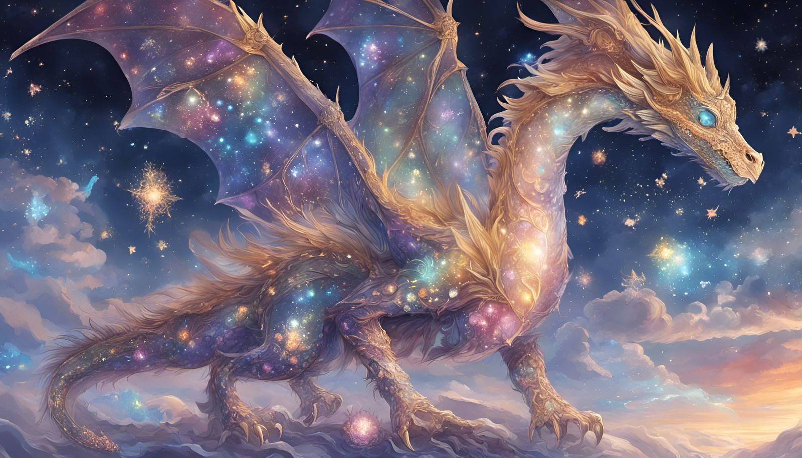 My Crystal Dream Dragon 🥰 - AI Generated Artwork - NightCafe Creator